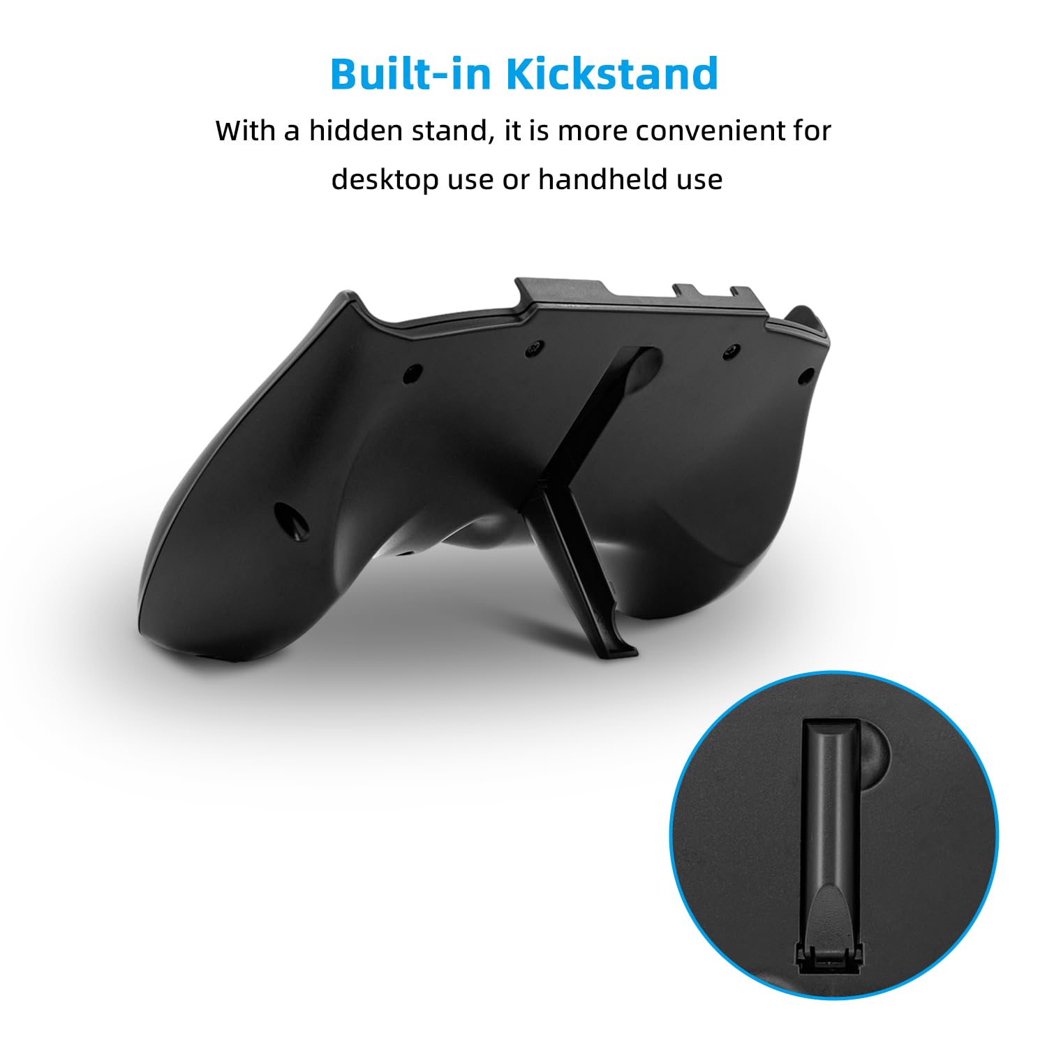 Mcbazel Plastic Hand Grip Holder Gaming Case with Handle Stand for Nintendo New 3DS Black ( NOT FOR XL version )