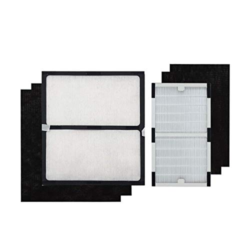 PUREBURG Replacement Filter Set Compatible with Idylis IAP-10-280 Air Purifier (IAF-H-100C + IAF-H-100D) Filter TYPE C+D