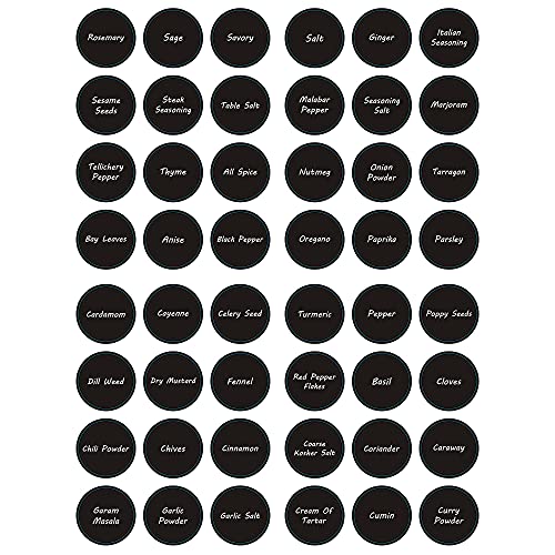 U-Pack 12 pieces of French Square Glass Spice Bottles 6 oz Spice Jars with Black Plastic Lids, Shaker Tops, and Labels by U-Pack