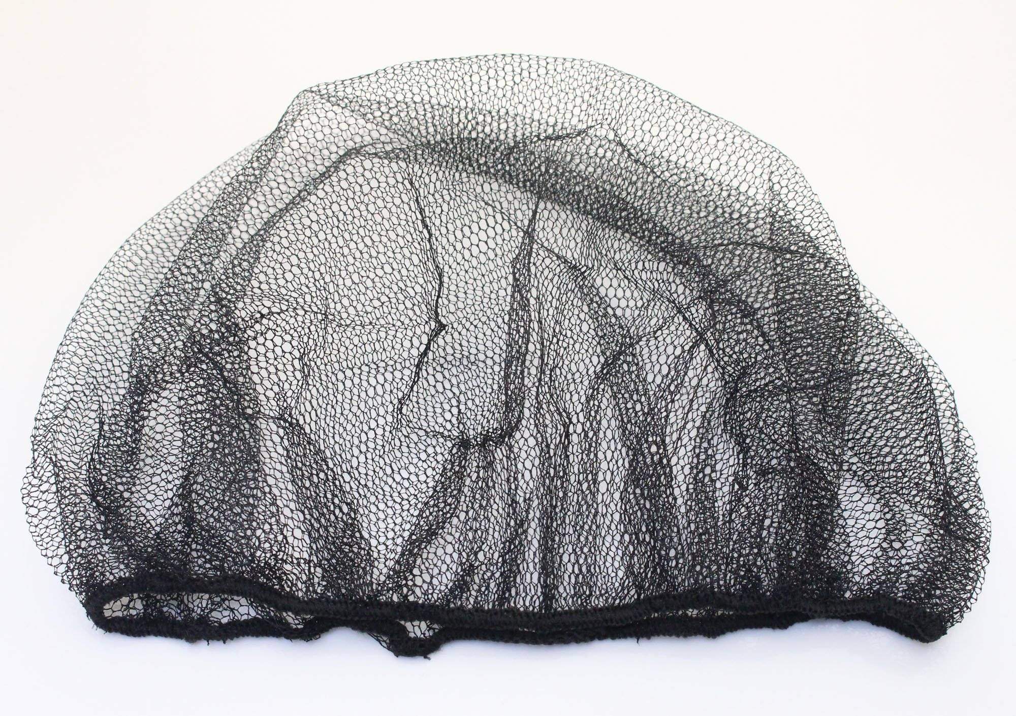 Yes!Fresh 21" Disposable Regular Nylon Breathable Honeycomb Hair Nets, package of 100 (Black)