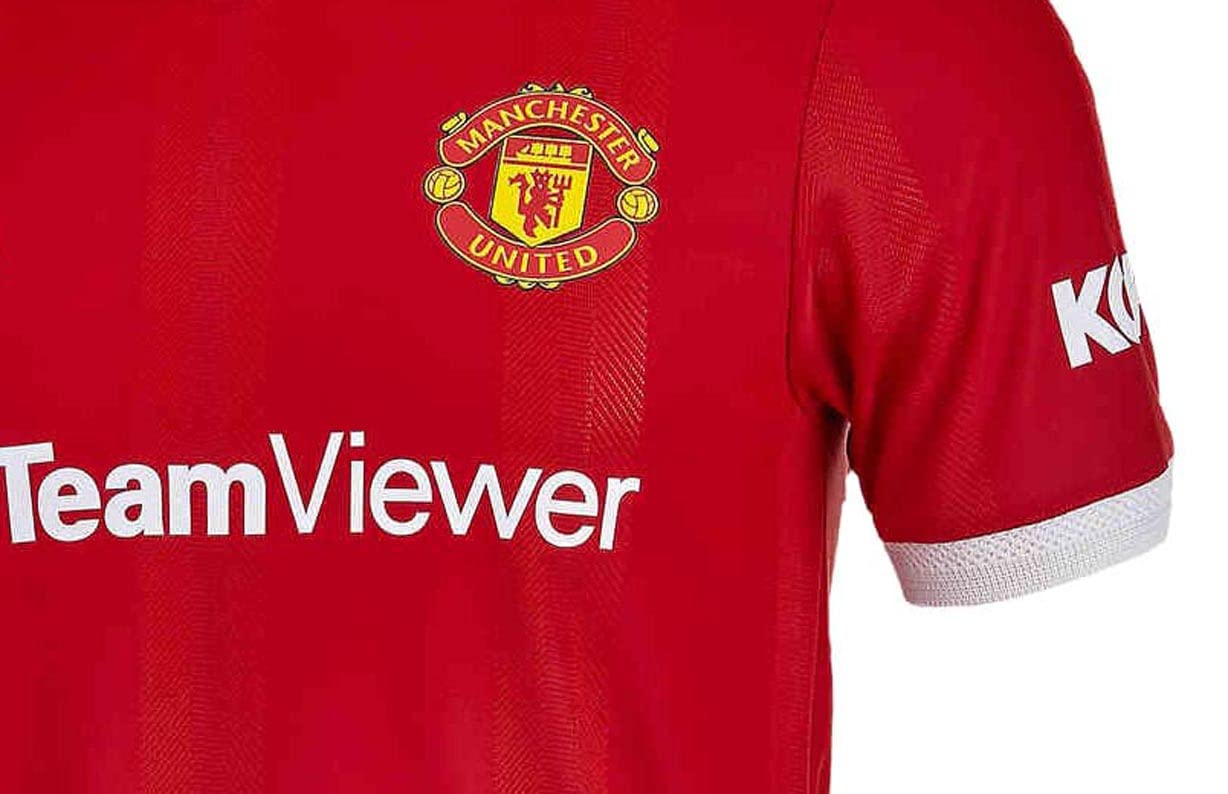 Ronaldo #7 Men's Man United Home Authentic Soccer Jersey 2021/22 (X-Large) Red