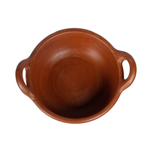 Village Decor earthen clay cooking pot (Capacity : 2.5 Ltr / 2500 ML PAN)