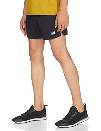 New Balance Men's Accelerate 5 Inch Short, Black , Medium