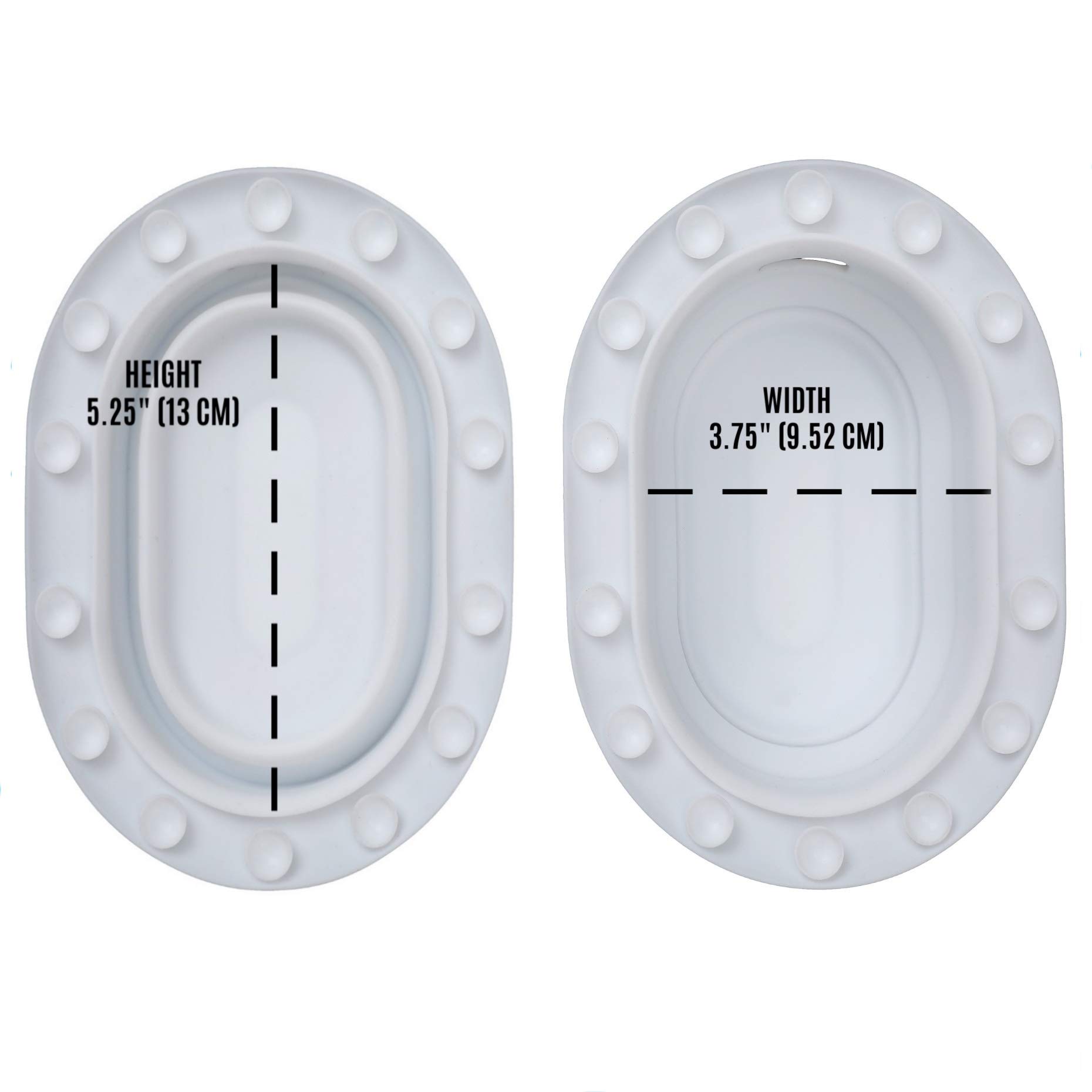 SlipX Solutions Adjustable Better Soak Overflow Drain Cover Fits All Drain Types for The Deepest Baths (Silicone, White)