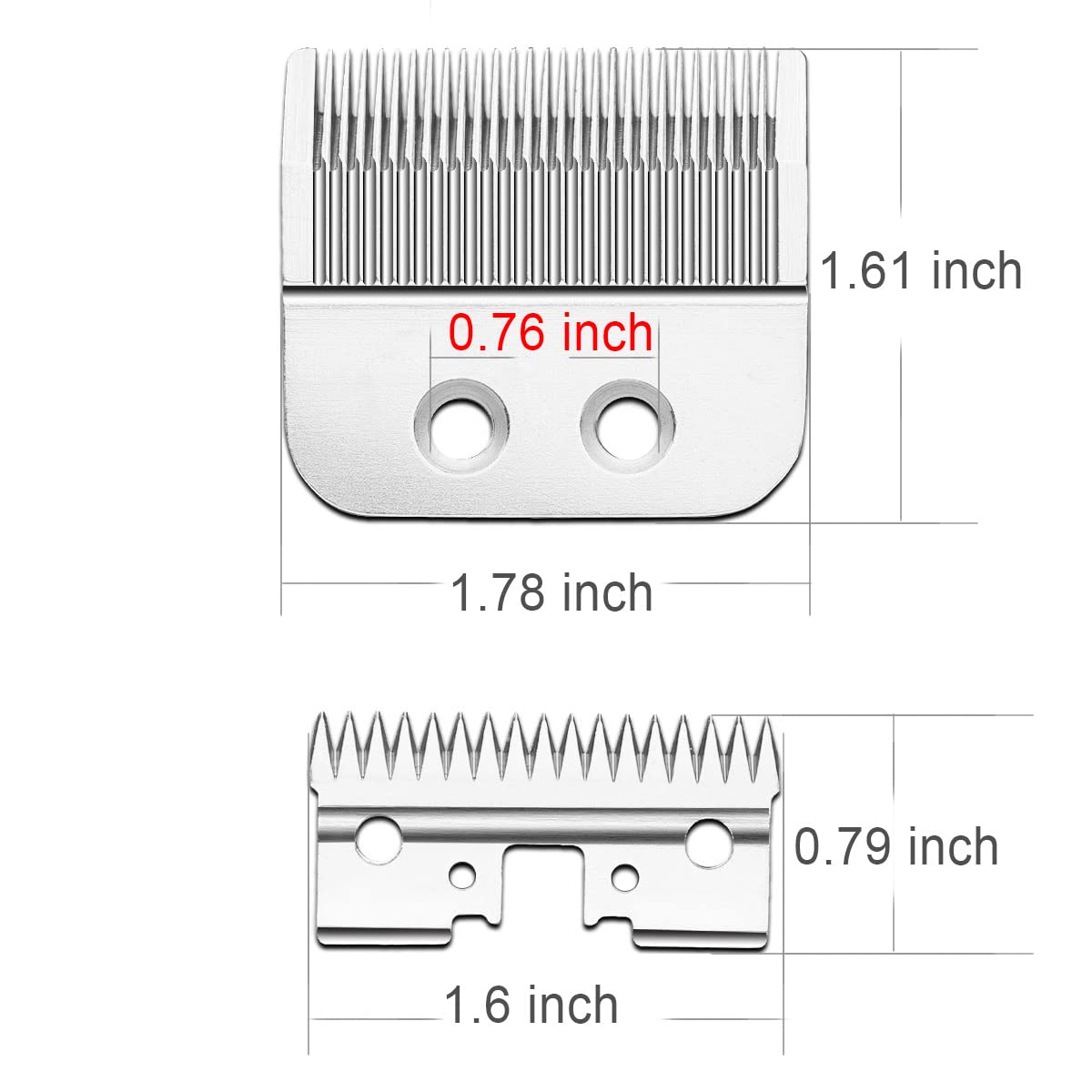 WAHFOX Hair Clippers Replacement Blade #22995 Compatible for Andis PM-1 Speedmaster Clippers Replacement Blades #22995 Gold
