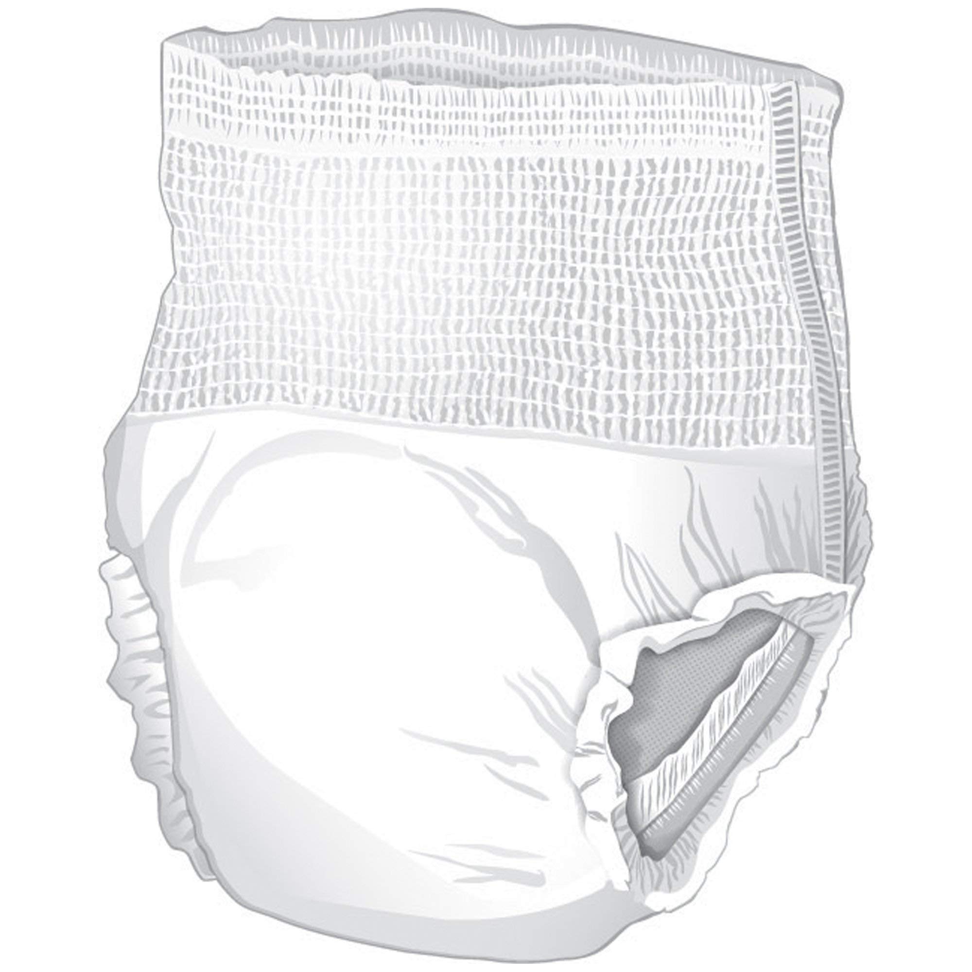 MCK Brand 83833100 Absorbent Underwear Mckesson Pull On X-Large Disposable Regular Absorbency Uwgxl Box of 56