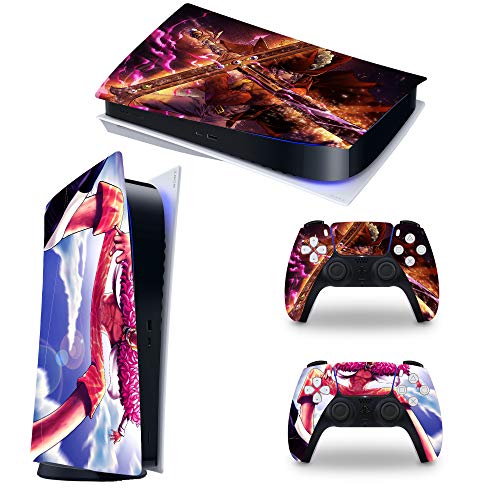 Pirate King Anime PS5 Standard Edition Console and Controller 5 Controller Skin Set - PlayStation 5 Vinyl