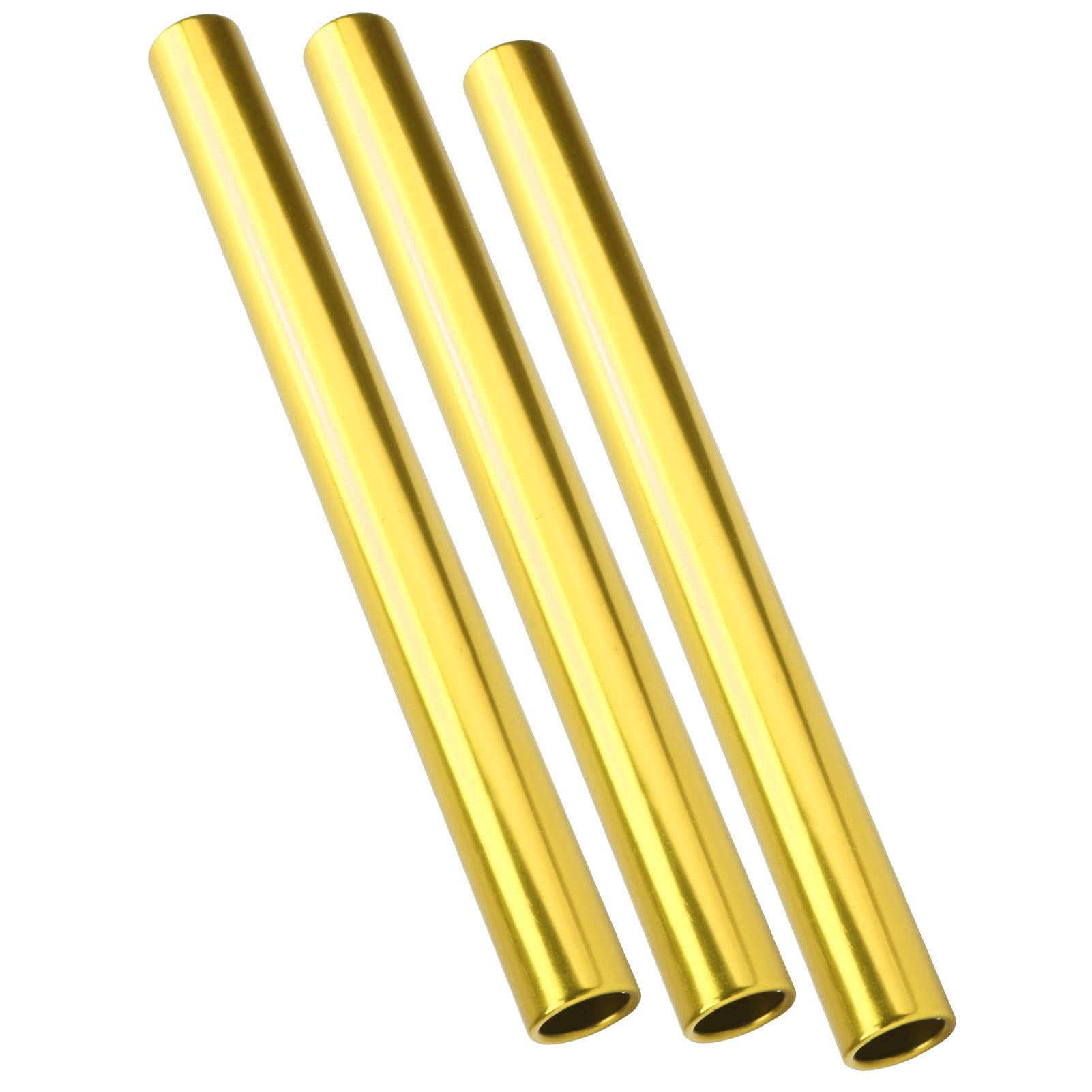 Relay Baton Track Baton,Aluminum Field Race Batons for Students Office Clark Running Outdoor Field Race Tools(Gold)