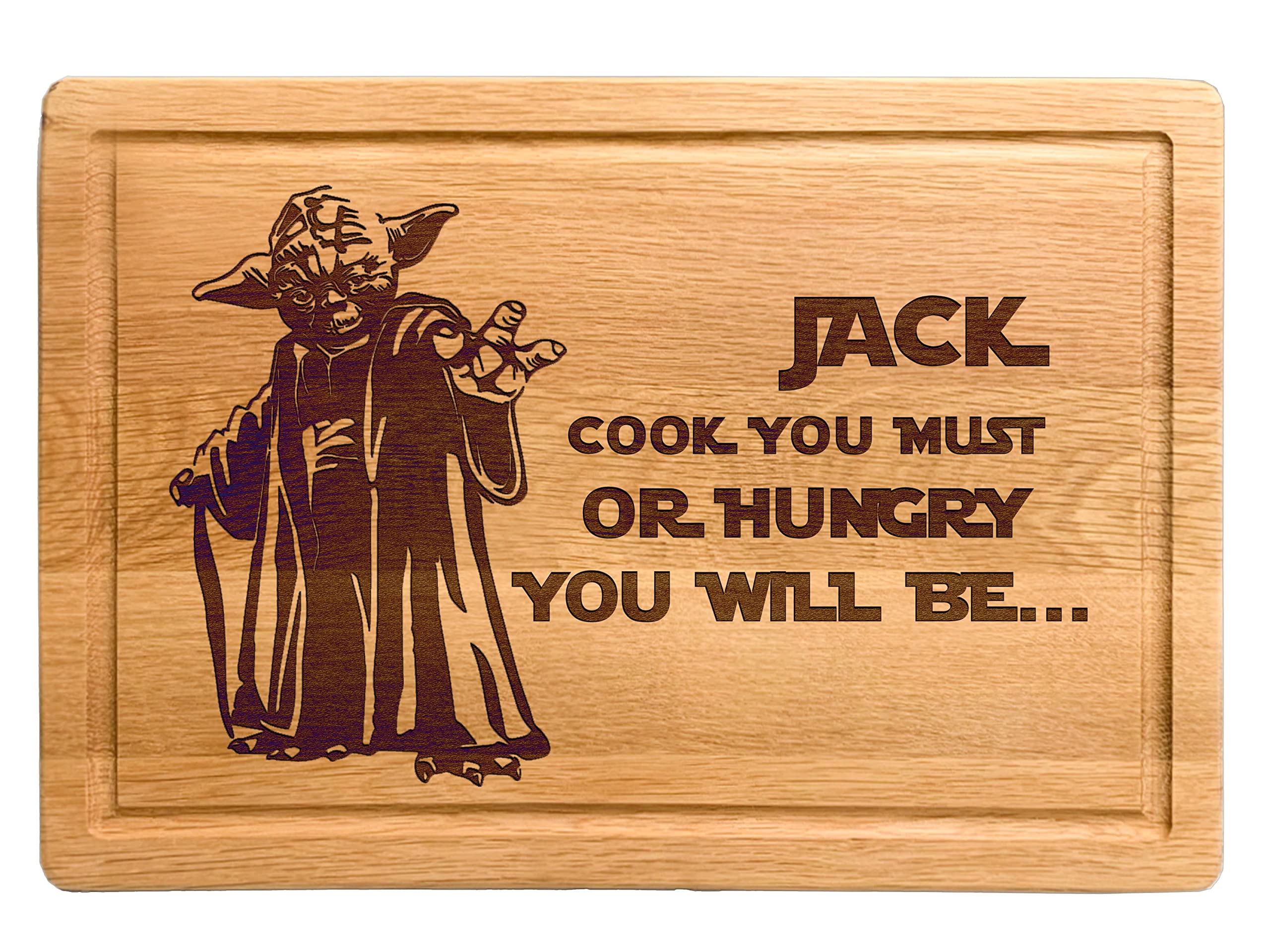 Star Personalized Cutting Board, Yod a Board Cook You Must or Hungry Will Be, Fathers Day or Birthday Gift, Custom Engraved Charcuterie Board, Star Sign Wars, Customizable Gift for Men, Dad
