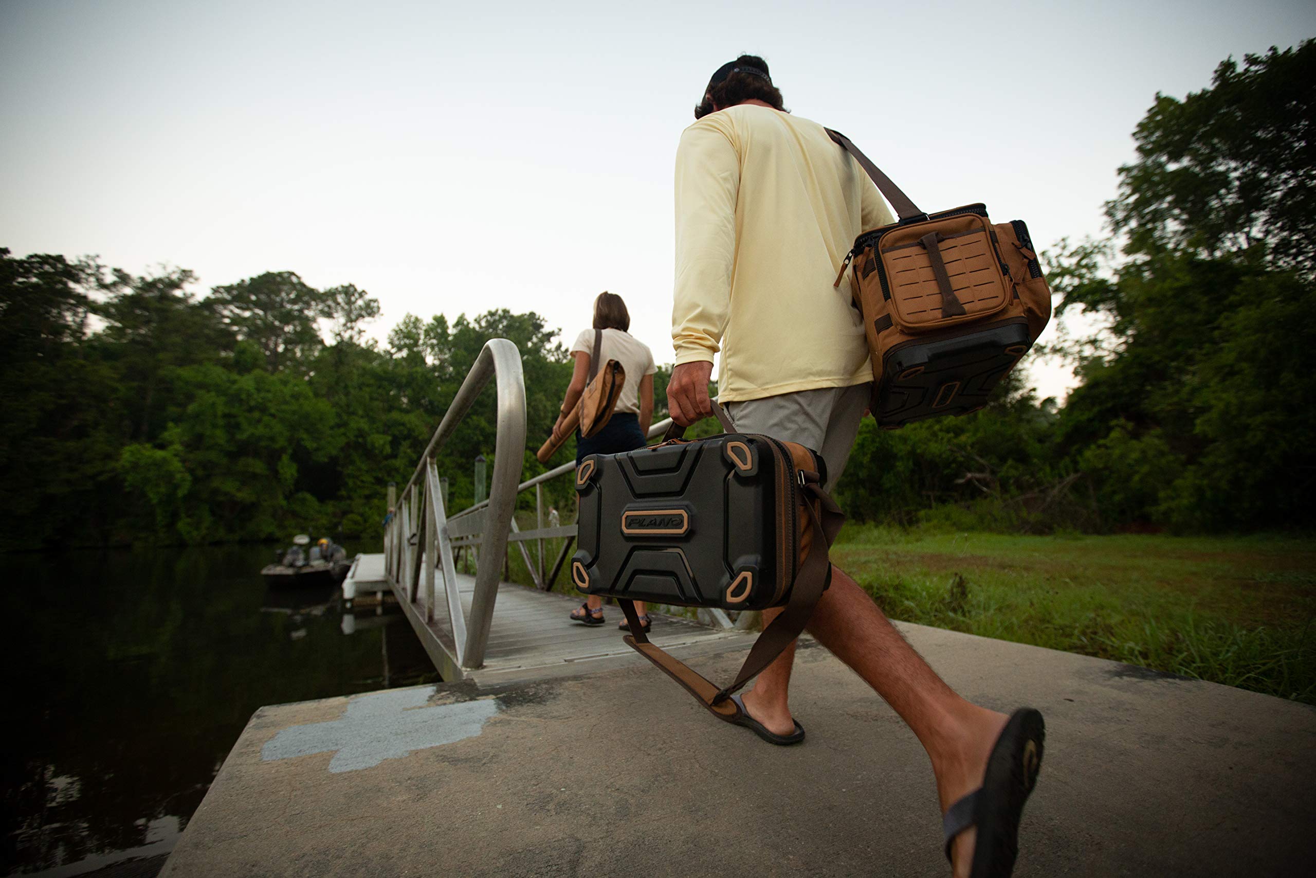 Plano Molding Guide Series Reel Locker | Revolutionary Molded top and Bottom for Extra Rigidity to Keep Expensive reels Protected, Brown/Black, One Size