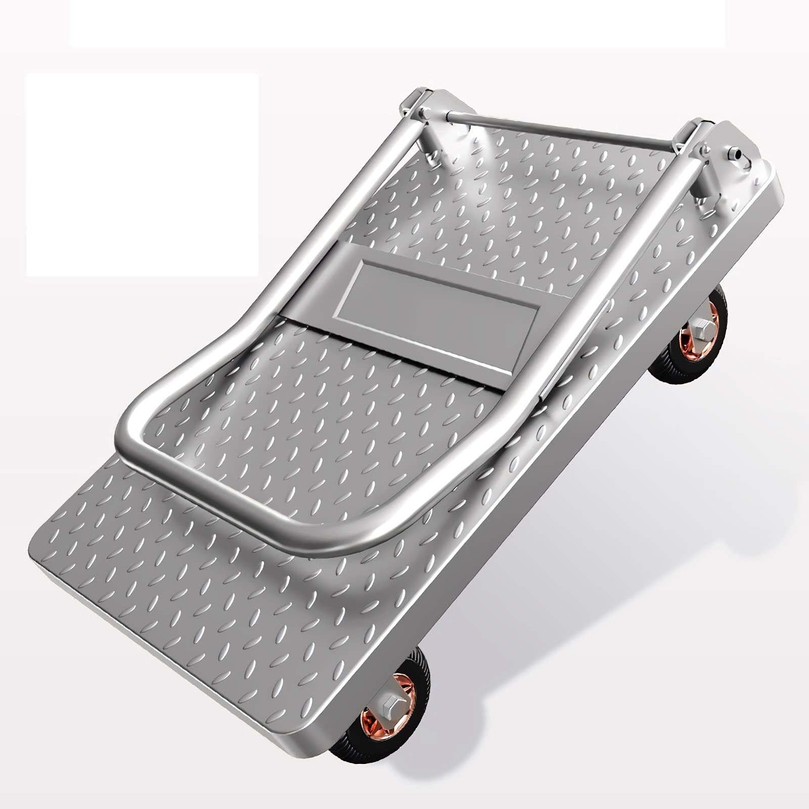 WALDOR Folding Hand Truck Push Cart Dolly Durable Steel Moving Platform Hand Truck Foldable for Easy Storage and 360 Degree Swivel Wheels Large Load Capacity Portable Dolly for Moving (Size : Ty5)