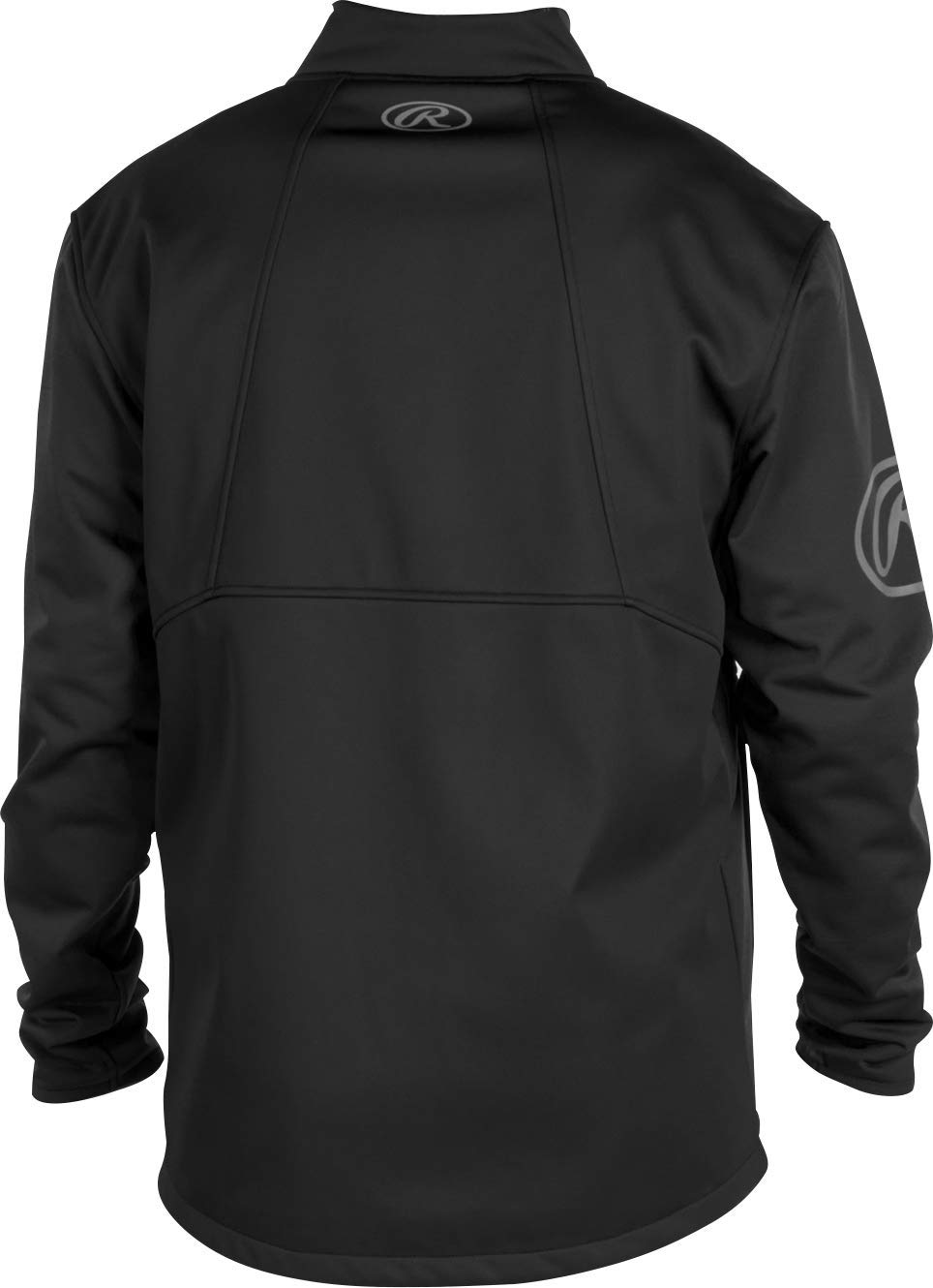 Rawlings Adult Gold Collection Mid-Weight Full-Zip Weather-Resistant Jacket, Black, 2X-Large
