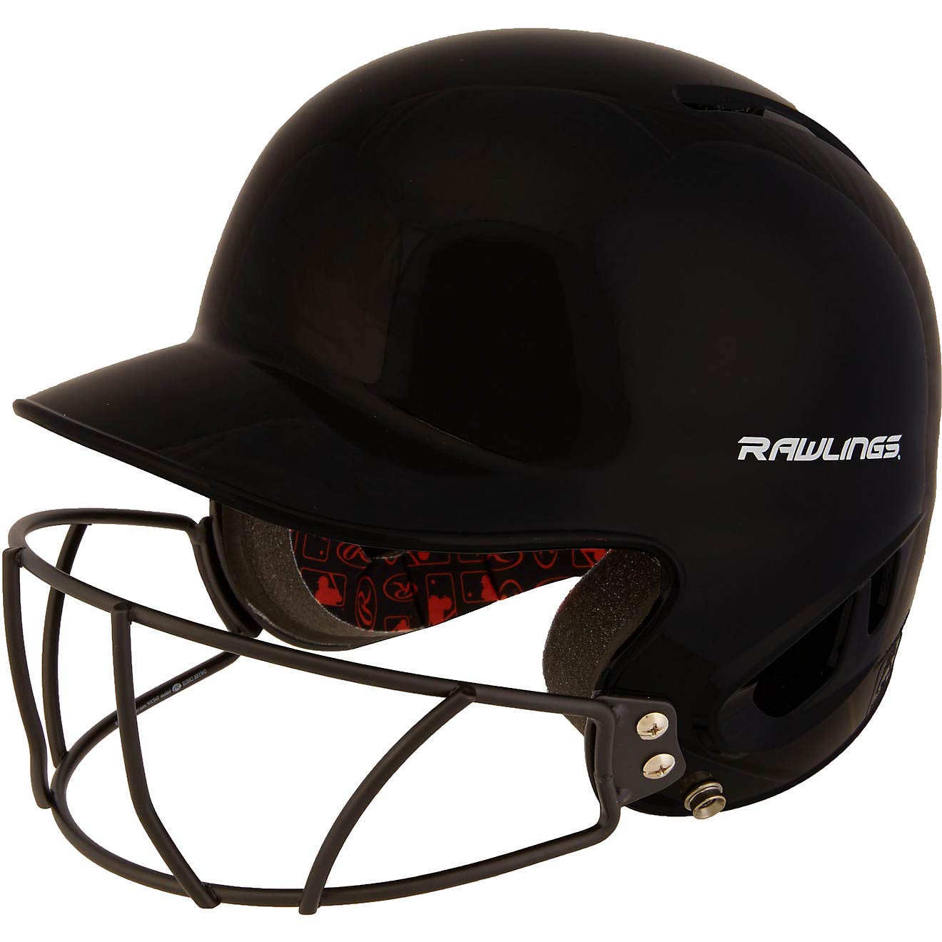 Rawlings MLB Inspired Youth Tball Helmet, Black, Model Number: MODMLTBFG-B