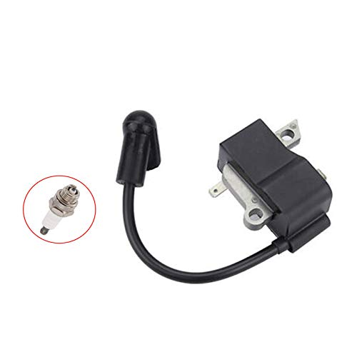 PARTSRUN Ignition Module Coil with Spark Plug Fits Husqvarna Chainsaw 435 435E 440E 445 445E 450 450E JONSERED CS2245 CS2250 OEM#573935702,ZF188-HHS
