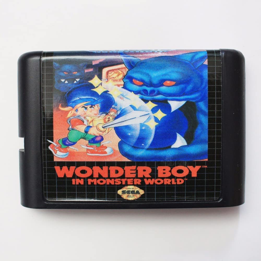 Wonder Boy 16 Bit MD Game Card For Sega Mega Drive For Genesis (Black)
