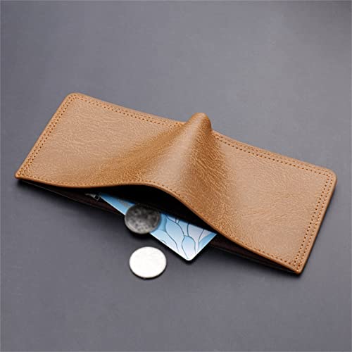 Wallet Envelope System Fashion ID Short Wallet Solid Color Men Open Purse Multiple Card Slots Clutch Bag Bee Wallet Leather