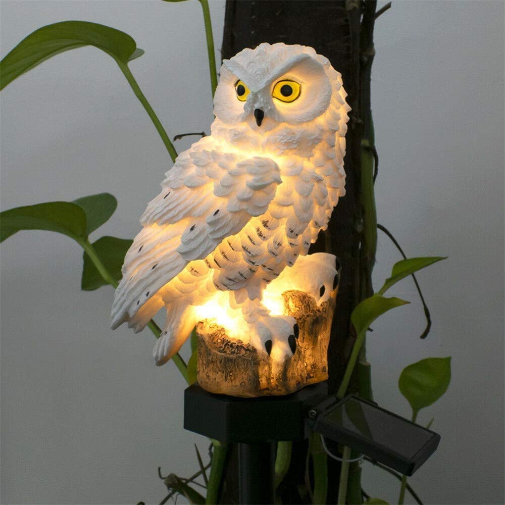 Owl Solar Light 4pcs, Owl Shape Light LED Solar Garden Light Lawn Lamp Waterproof Outdoor Lighting Night Light Decorative Home Garden