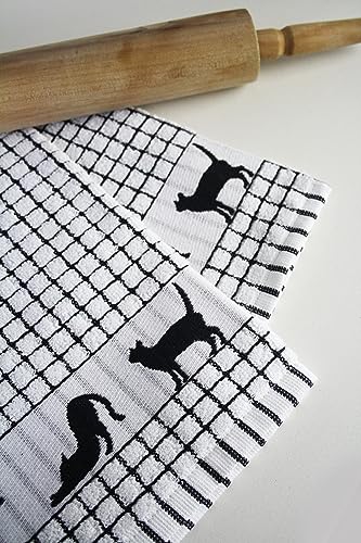Samuel Lamont Poli-dri Jacquard Tea Towel Cat