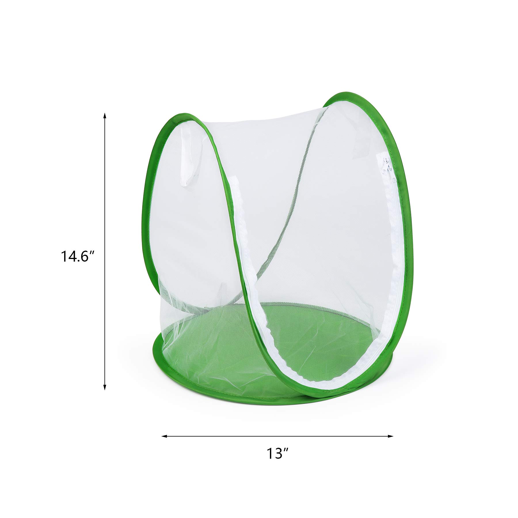 RESTCLOUD 14.6" Insect and Butterfly Habitat Cage Terrarium Pop-up 14.6 Inches Tall U Shape Caterpillars Enclosure