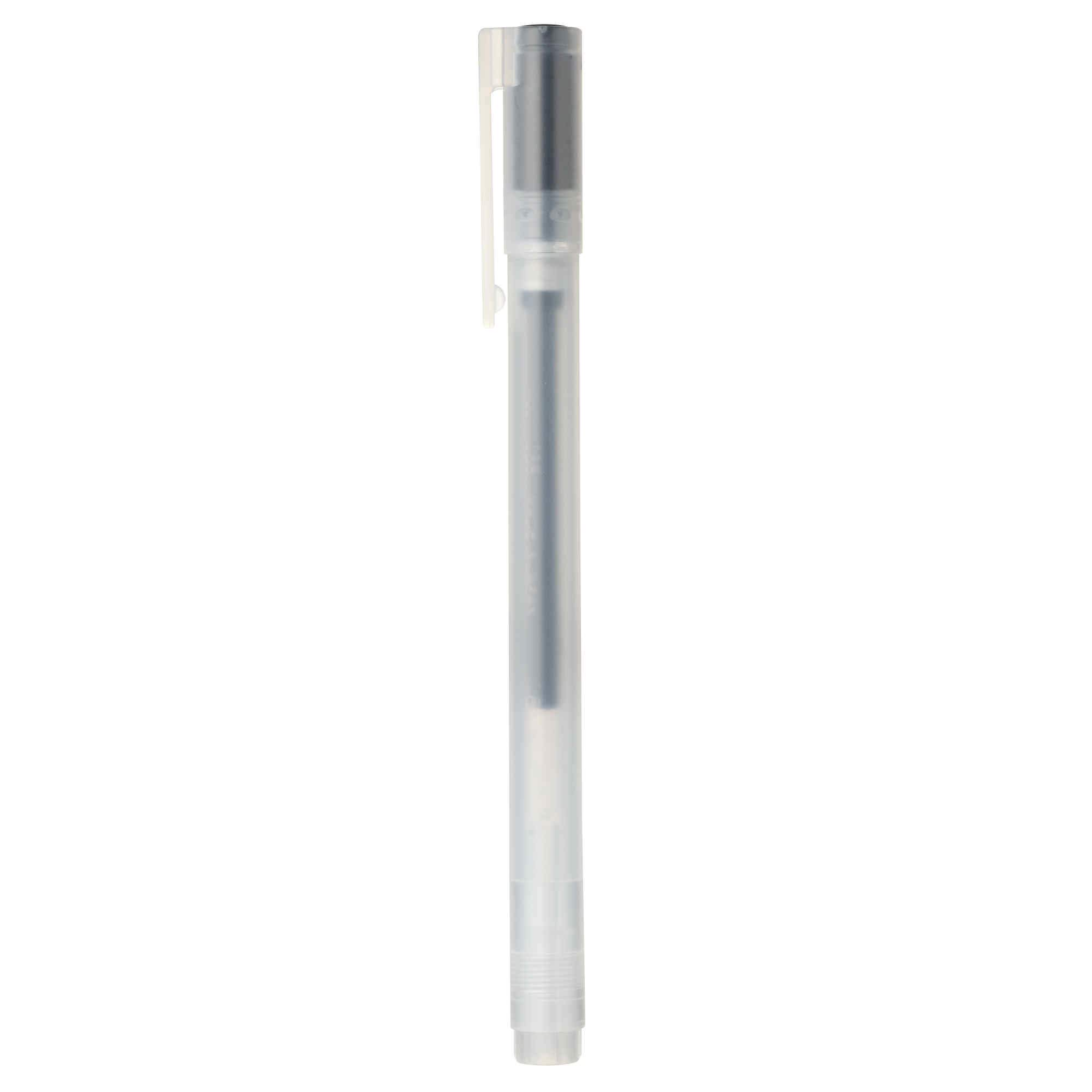 Muji Gel Ink Ballpoint Pen 6-Pieces Set, 0.38 mm Nib Size, Black