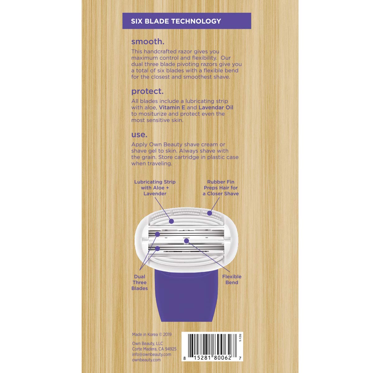 OWN Razor Cartridges 4 Pack, 1 EA