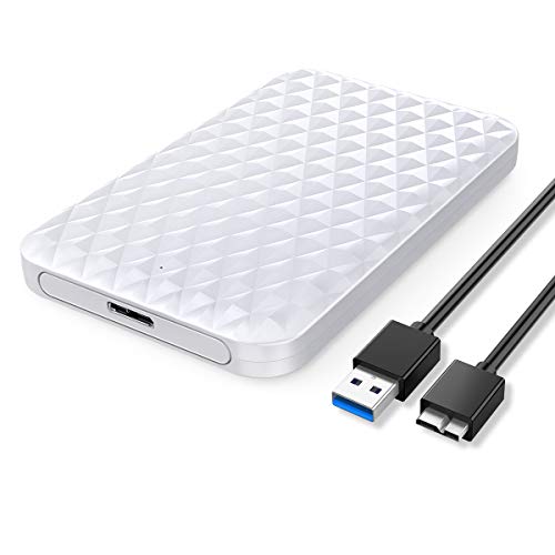 ORICO Hard Drive Enclosure SATA to USB3.0 2.5 inch HDD Enclosure for 7/9.5mm SSD/HDD Up to 4TB External Hard Drive Enclosures Support UASP-2520U3