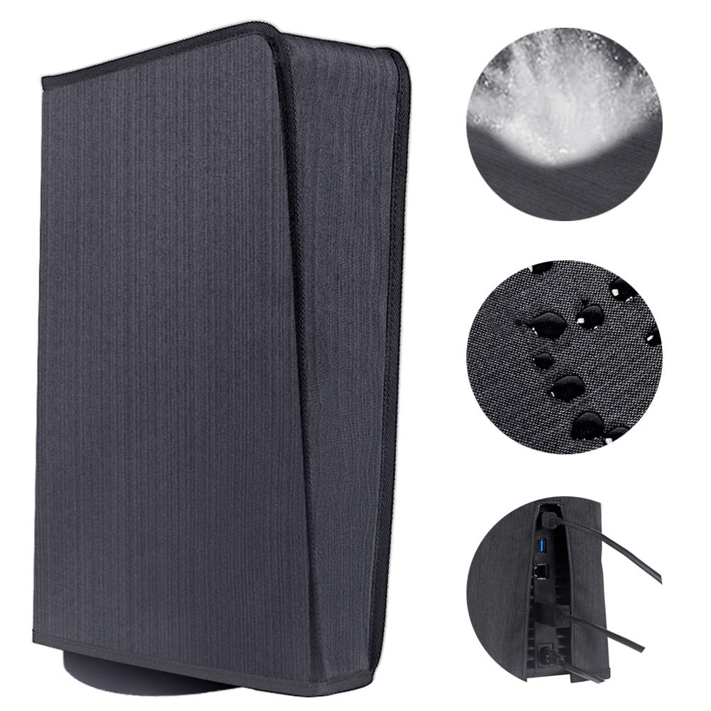PINSO Custom Comfort Set for PS5, Fashion Travelling Case for PS5 Pulse 3D Wireless Headset, Controller and Media Remote & Dust Cover for PS5 Console & Silicone Case for PS5 Controller, Media Remote