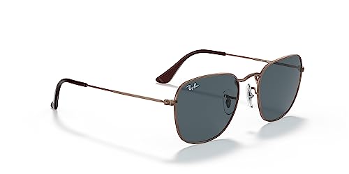 Ray-Ban RB3857 Frank Square Sunglasses, Antique Gunmetal/Dark Grey, 51 mm