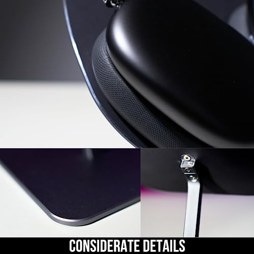 WIWU AirPods Max Stand with Sleep Mode, Aluminum Alloy Headphone Holder, Protective Silicone Pad, Solid Base, Compatible with Headbands up to 1.7 inches