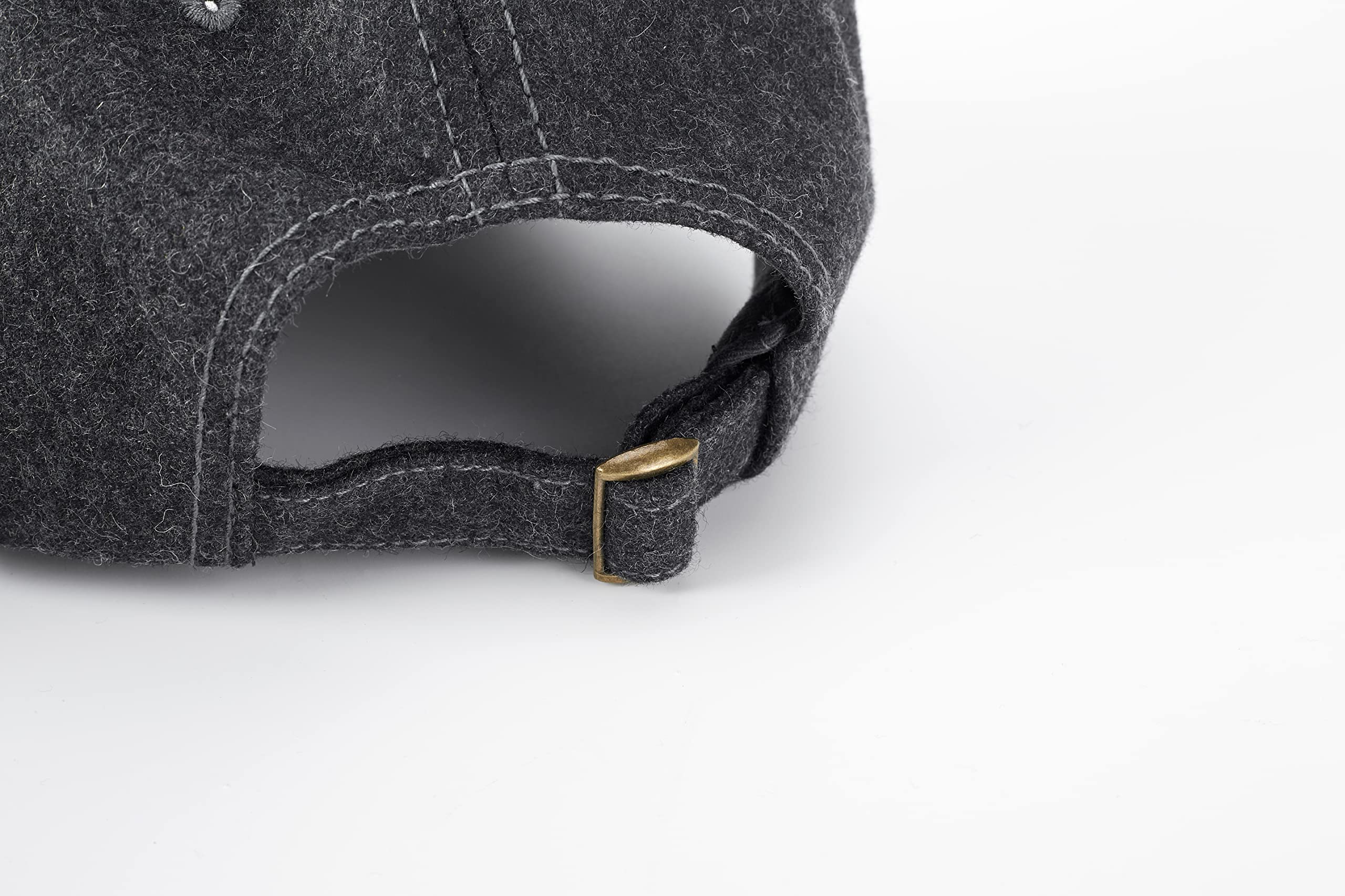 Save Green Life Adjustable Size of Warm Cashmere Baseball Cap Wool Hat Winter Unisex (Dark Gray), One