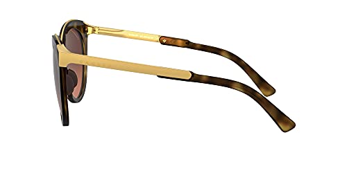 Oakley Women's Oo9434 Top Knot Cat Eye Sunglasses, Brown Tortoise/Prizm Brown Gradient, 56 mm
