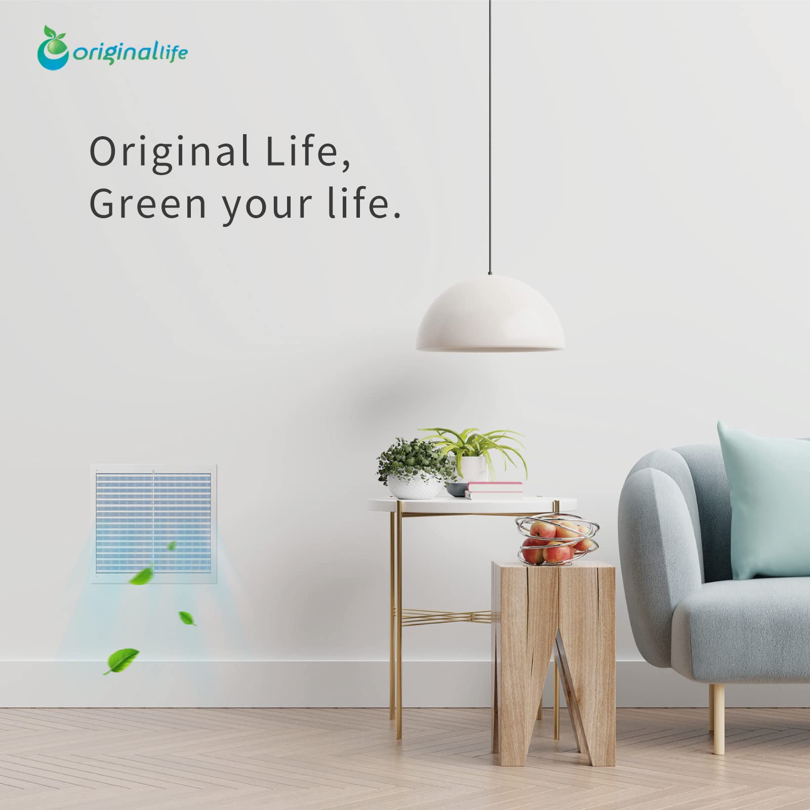 Originallife Washable Reusable HVAC | AC | Air Conditioner | Furnace Air Filter Replacement 14x20x1 MERV 8, 2-pack