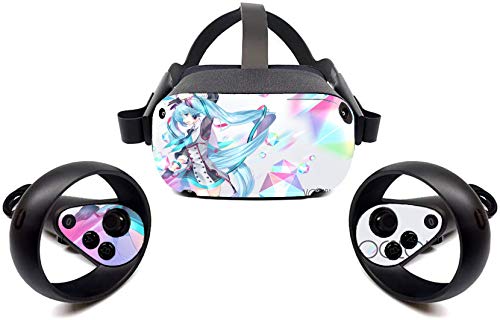 Oculus Quest VR Headset Skin sticker Cute Girl Vinyl Decal for Headset and Controller by FELIPE SEIJI KUBA