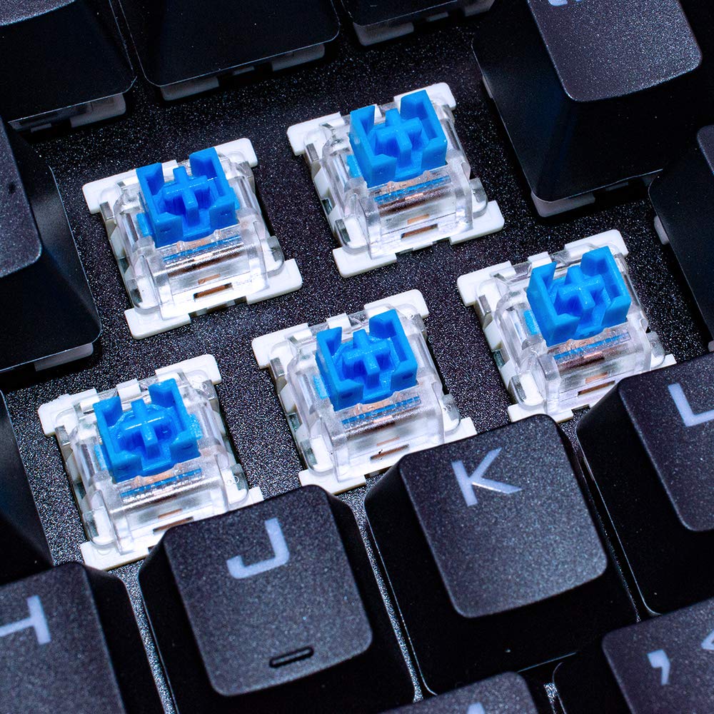 outemu Blue Switch 3 Pin Keyswitch- Gateron& Cherry MX Equivalent DIY Replaceable Switches for Mechanical Gaming Keyboard (20 PCS) … (Blue)