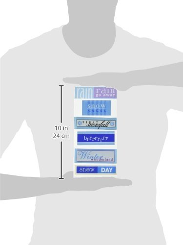 ME & MY BIG IDEAS Jumbo Threads Woven Labels 6/Package, Winter