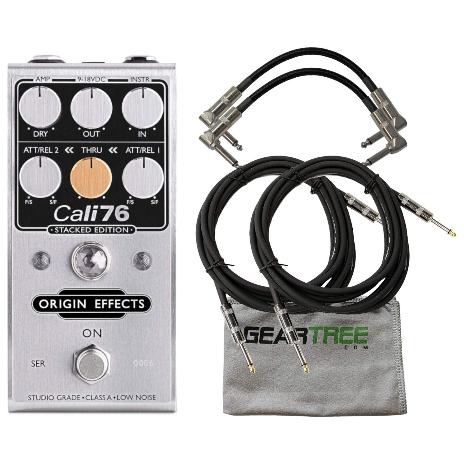 Origin Effects CALI76 Stacked Edition Compressor Pedal w/Geartree Cloth and 4 C