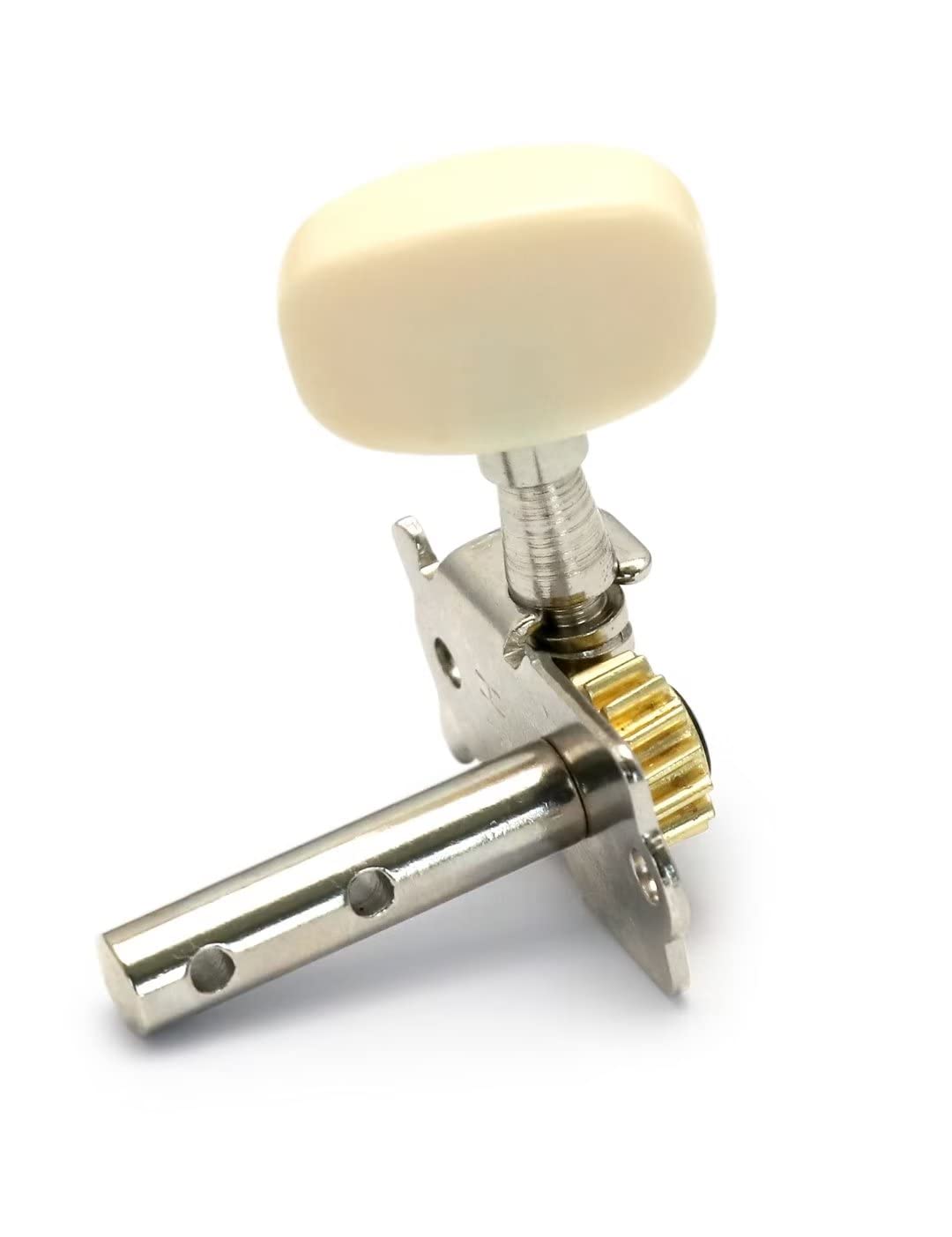 Metallor Guitar Machine Heads Tuning Pegs Tuners for Classical Acoustic Folk Guitar Individual Double Hole Chrome 3L 3R.