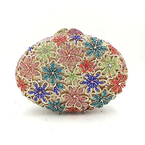 ZHUHW Bridal Wedding Party Purse Women Evening Party Bag Colorful Crystal Clutch