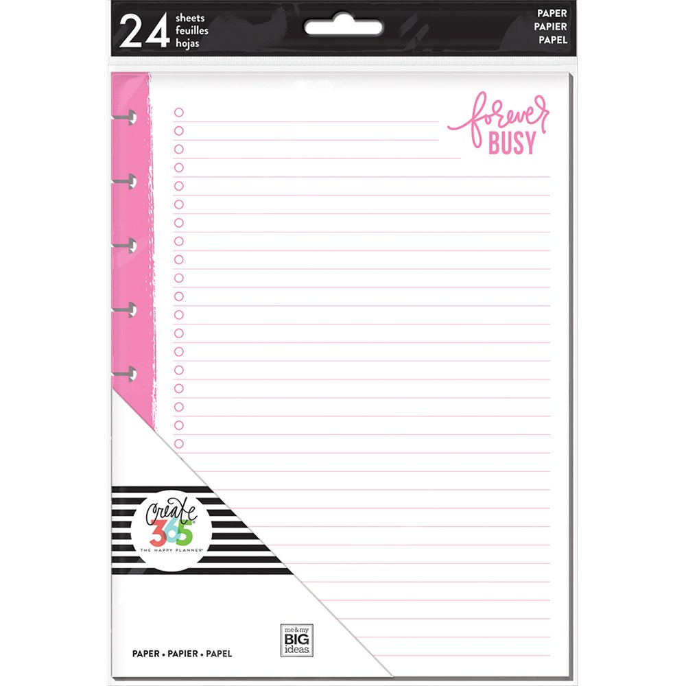 me & my BIG ideas The Happy Planner Paper, Forever Busy Neon