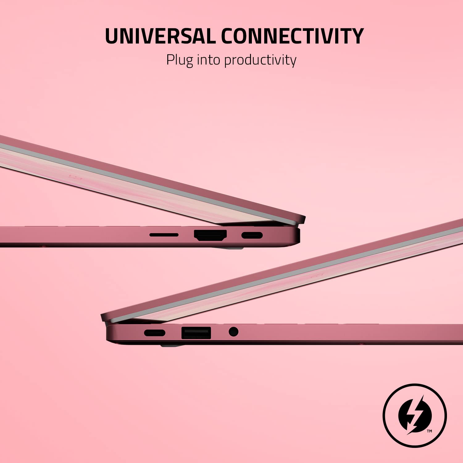 Razer Book 13 Laptop: Intel Core i7-1165G7 4 Core, Intel Iris Xe, 13.4" UHD 60Hz (1920x1200), 16GB RAM, 1TB SSD PCIe M.2 - Windows 11 - CNC Aluminum - Chroma RGB - Thunderbolt 4 - Quartz Pink