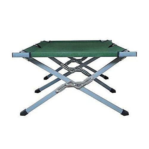 Portable Camping Cot, Portable Folding Bed with Carrying Bag for Adults Kid Lightweight Outdoor Sleeping Bed Backpacking Tent Cots Camping Bed (Green)