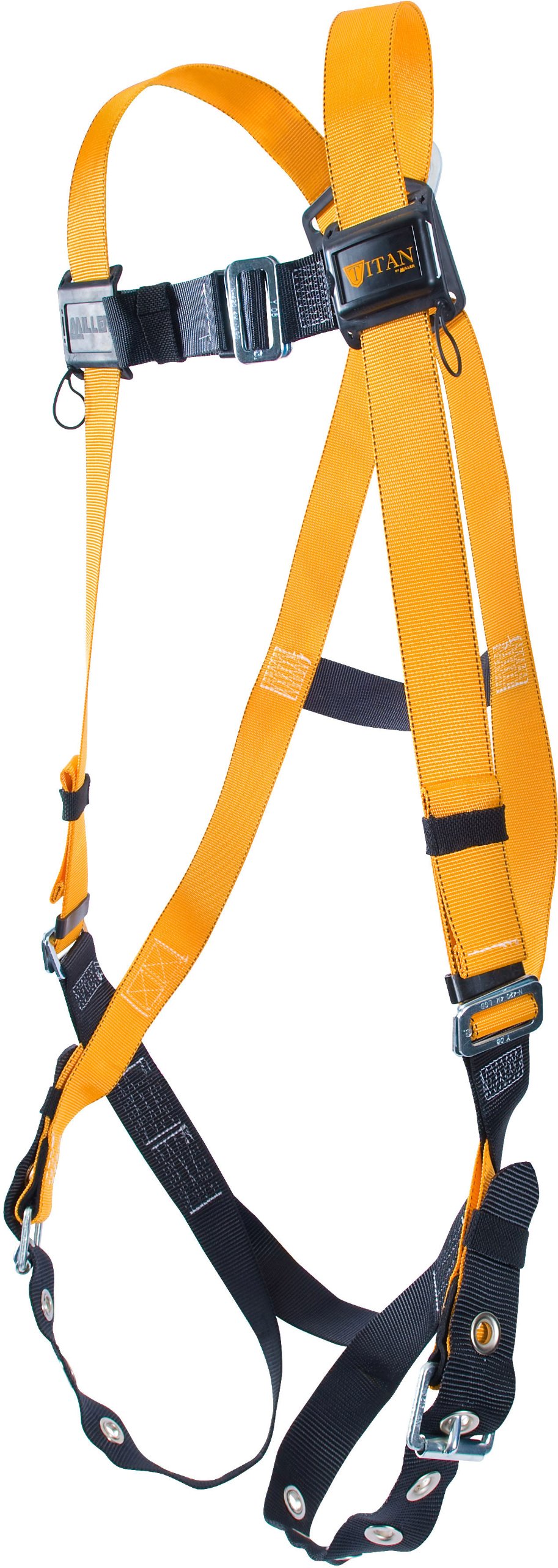Miller Titan by Honeywell TF4507/XXLAK Polyester T-Flex Stretchable Harness, XX-Large