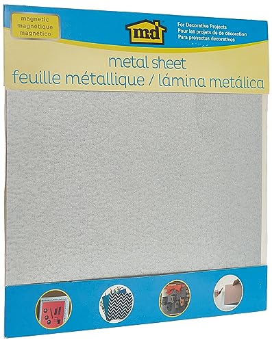 M-D Hobby & Craft Silver Magnetic Steel Sheet 12"X12"