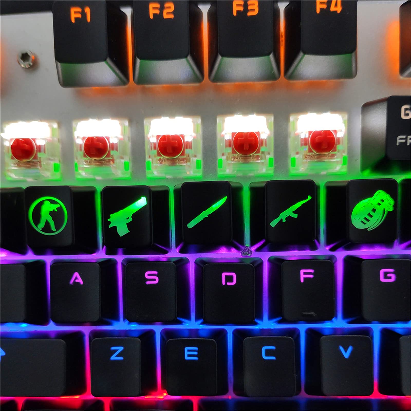 SIANCS DIY Gaming keycaps Button Key caps Custom Game keycap Game Accessories for CS GO Mercy abs Mechanical Keyboard caps