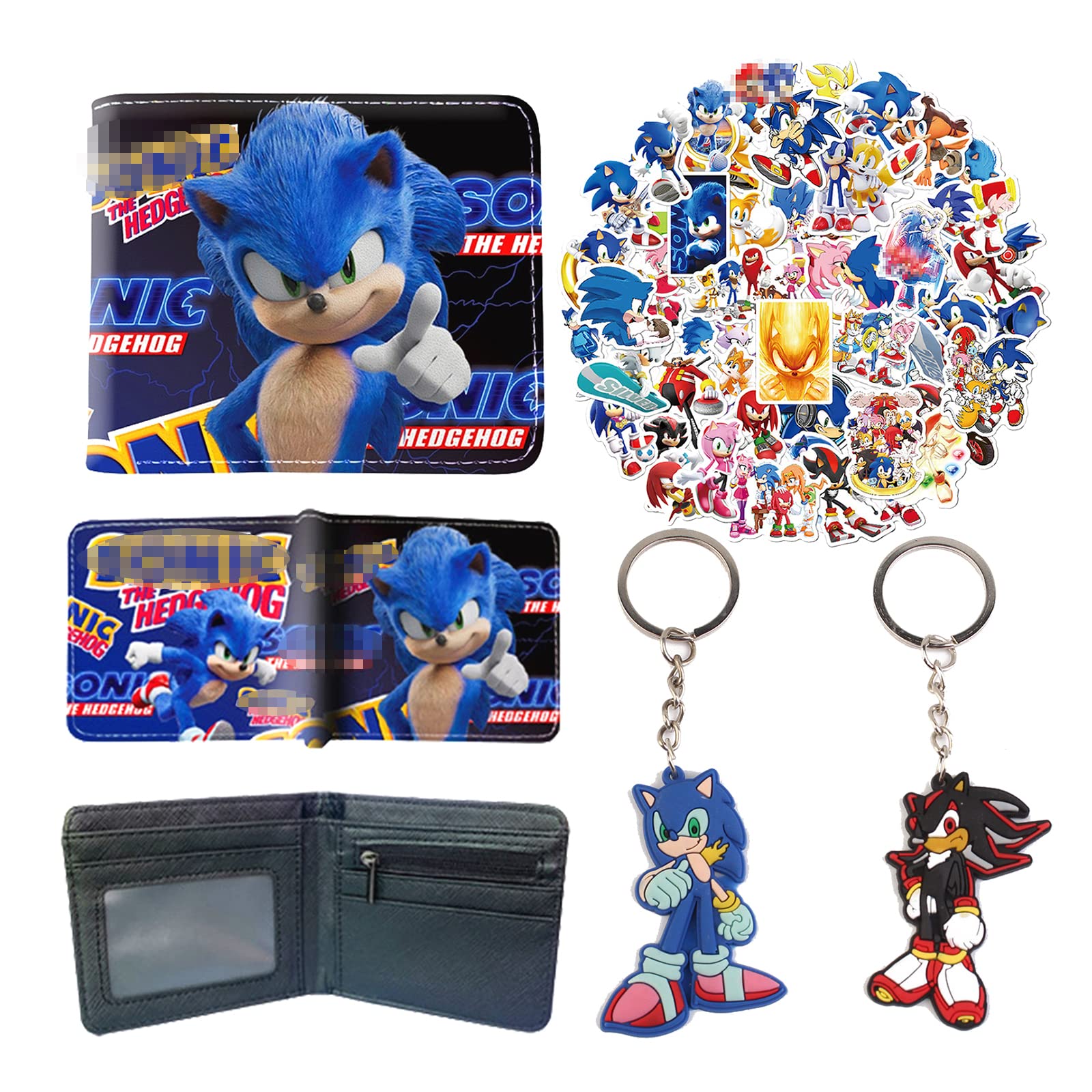 Sonic Wallets Sonic Pocket Wallet with Zippered Coin and Credit Card Holder for Sonic Gifts