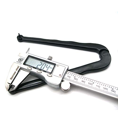 YOUTO Adjustable Face Spanner Wrench Pin Pliers For Round Nuts with Drilled Holes (2mm)