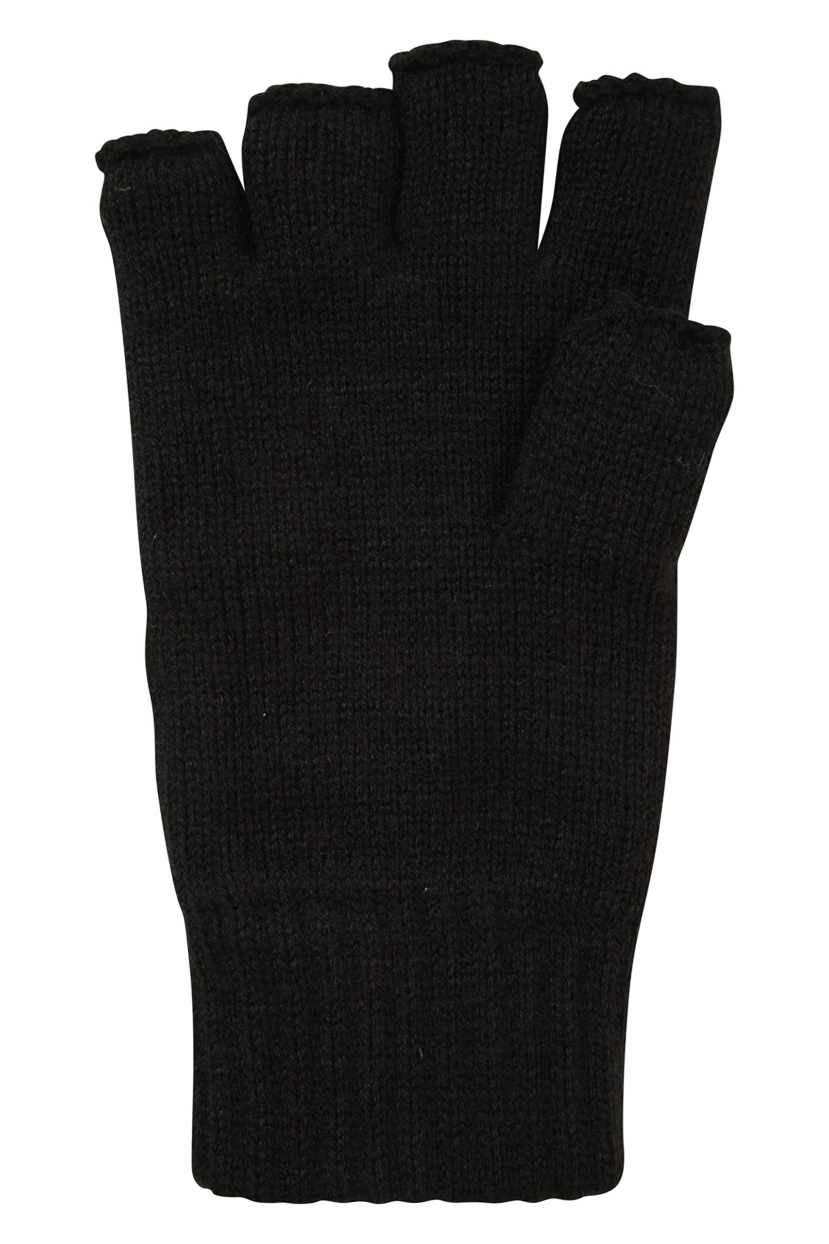 Mountain Warehouse Fingerless Knitted Gloves - Light Ski Gloves Black
