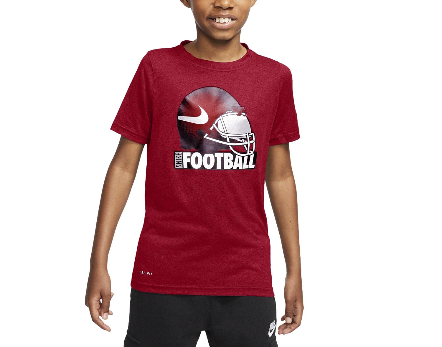 Nike Boy's Sportswear Graphic T Shirt (Gym Red/University Red, LG (14-16 Big Kids))