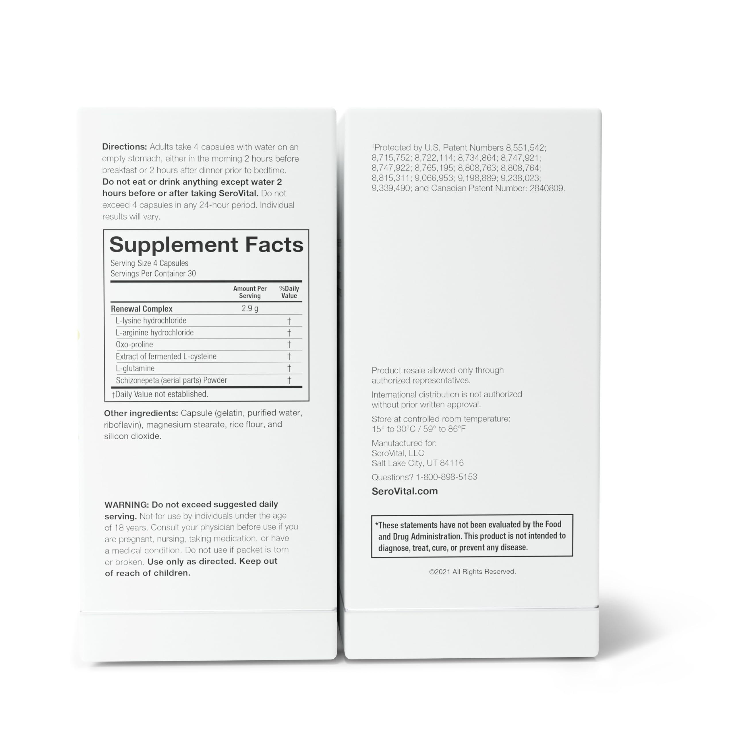 Serovital Renewal Complex, Serovital - Renewal Supplements - Female Critical Peptide Support - Revitalizer for Women, 120 Capsules (Pack of 1)