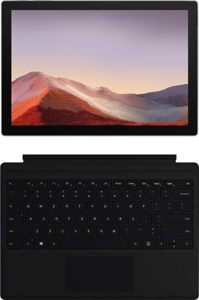 Newest Microsoft Surface Pro 7 12.3” Touch-Screen (2736 x 1824) w/Office Home 2019 and Surface Pen | Intel Core i5-1035G4 | 8GB Memory | 128GB SSD | WiFi | Black Keyboard | Windows 10 | Platinum